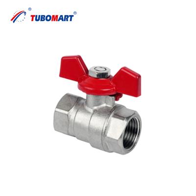 China TUBOMART OEM High Pressure DN25 Disassemble Female to Male Brass Ball Valve Underfloor Heating System for sale