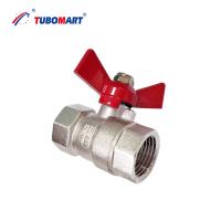 China TUBOMART OEM High Quality 1inch Water Plumbing Brass Ball Valves with Long Handle Underfloor Heating Solutions for sale