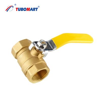China TUBOMART OEM Brass Gas Ball Valve 1/4''-4'' Internal Thread Manual Power for Gas Supply for sale