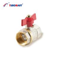 China TUBOMART OEM Professional Manufacturer Female PEX Ball Valves Brass Valve with Butterfly Handle PEX Piping Solutions for sale