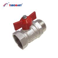 China Nickel Plated Brass Gas Valve BSP NPT Thread Customized Support OEM Suitable for Various Industrial Gas Applications for sale