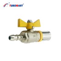 China Hot Selling ISO17484 ISO9001 Certified  Gas Connector Accessories 16-32mm Brass PEX Press Accessories Yellow Brass Gas Pipe Accessories for sale