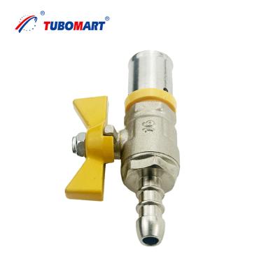 China OEM ODM Customization Support brass valves press fittings, multi-layer air hose CW617N press fitting pipes, PEX pipe press fittings for sale