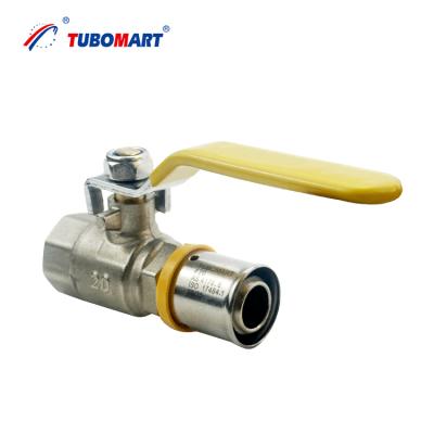 China Hot Sale OEM pressure gas hose ball valve with long handle, size S16X10, suitable for PAP multi-layer gas pipelines. for sale