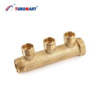 China Brass Factory HPB58-3A Trade Assurance Super Quality Full Size Brass Distribution Water Manifold Without Valve for sale