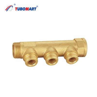 China Brass Plumbing Water Manifold For Home Floor Heating System for sale