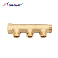 China TUBOMART OEM ISO 9001 Certified Modern Design 36mm 3/4''-1'' Brass Manifold Easy Installation for Hot Cold Water Heating System for sale
