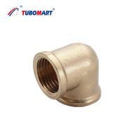 China TUBOMART OEM Source Factory Screw Brass Fittings 1/2 Female to Male Elbow PEX Piping Solutions for sale