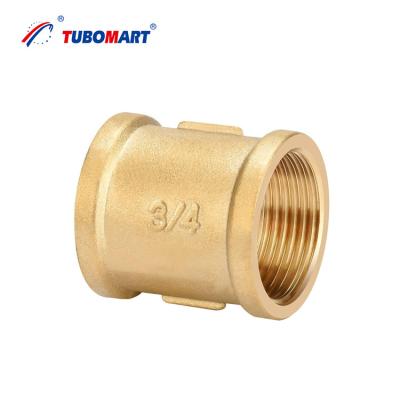 China TUBOMART OEM Factory Price Brass Screw Fittings Reducer Female Straight Union Water Pipes Fittings for sale