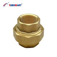 China TUBOMART OEM Wholesale Price Female Straight Swivel Union Brass Fittings for Water Plumbing System for sale