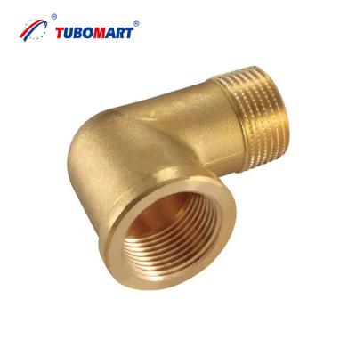 China TUBOMART OEM Reliable Production 1/2 Brass Fittings Female to Male Elbow Water Plumbing System for sale