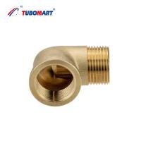 China TUBOMART OEM Competitive Price 1/2 Female Equal Tee Brass Pipe Fittings for Water Plumbing System for sale