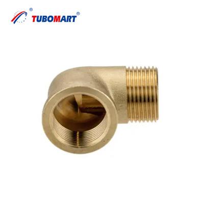China TUBOMART OEM Competitive Price 1/2 Female Equal Tee Brass Pipe Fittings for Water Plumbing System for sale