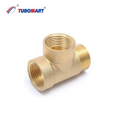 China TUBOMART OEM One - Stop Service 1/2 BSP Equal Female Tee Copper BSP Thread Fittings for Water Piping Solutions for sale