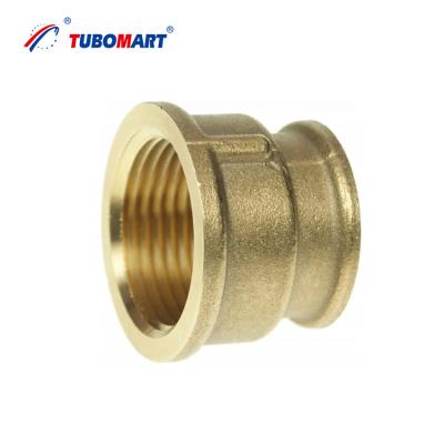 China Hot sales TUBOMART OEM Factory Direct Brass BSP Fittings Nickel Plated Double Female Straight Union Water Piping Solutions for sale