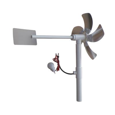 China Micro Wind Turbine Portable Generator Model Garden Yard Windmills Led Night Lighting for sale