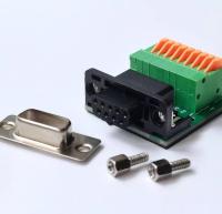 China DB9 D Sub 9 Pin Female Male RS232 Serial Adapter to Screw Terminal Blocks Breakout Board Without Cover for sale