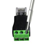 China RJ45 Male to RS485 3 Pin Screw Terminal Adapter Connector Splitter for sale
