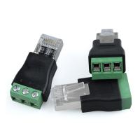 China RJ45 Male to RS485 3 Pin Screw Terminal Adapter Connector Splitter for sale