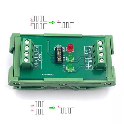 China DC24V 2 Ways Converter Servo Encoder Differential 5V TTL to Collector 24V HTL Signals for sale