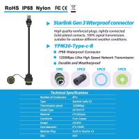 China 250 mm Starlink Ethernet Adapter Gen 3 Mini, Starlink Extension Cable to RJ45 Coupler for sale