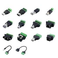 China RJ45 Male to RS485 3 Pin Screw Terminal Adapter Connector Splitter for sale