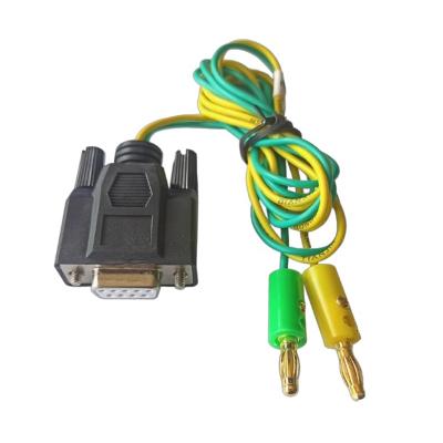 China 1-Meter D Sub Connector to CAN Bus Data Cable DB9 Pin-2 Pin-7 to 4mm Banana Plugs Adapter for sale