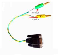 China 1-Meter D Sub Connector to CAN Bus Data Cable DB9 Pin-2 Pin-7 to 4mm Banana Plugs Adapter for sale