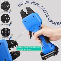China Electric Battery Powered Handheld Cable Wire Crimper Automatic Crimping Tool for sale