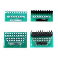 China Pitch 1.27mm to 2.54mm Converter Adapter PCB Breakout Board 10 Pin Single or Dual Row for sale