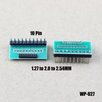 China Pitch 1.27mm to 2.54mm Converter Adapter PCB Breakout Board 10 Pin Single or Dual Row for sale