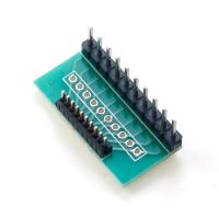 China Pitch 1.27mm to 2.54mm Converter Adapter PCB Breakout Board 10 Pin Single or Dual Row for sale