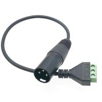 China XLR Male Female Plug To 3 Pin Screw Terminals Adapter XLR Audio Plug Cable 30cm For Microphone Mixer Speakers for sale