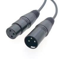 China XLR Male Female Plug To 3 Pin Screw Terminals Adapter XLR Audio Plug Cable 30cm For Microphone Mixer Speakers for sale