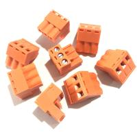 China Orange 5.08mm Spacing PCB Pluggable Screw Terminal Blocks Plug + Pin Header Socket for sale