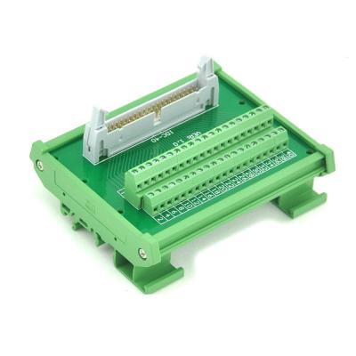 China IDC 40P 40 Pin Connectors to Screw Terminal Block Wiring Breakout Board Adapter for sale