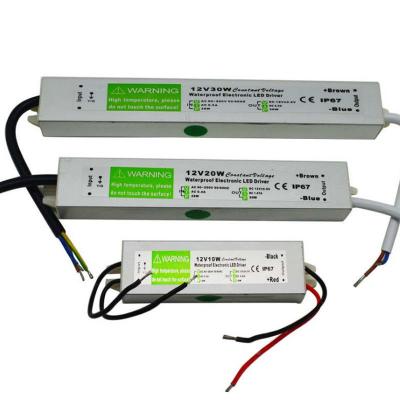 China Constant Voltage Outdoor CCTV Led Switching Power Supply IP67 Waterproof 12V 10W 20W 60W for sale
