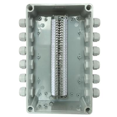 China Electrical Enclosure Conduit Junction Box 250*150*200mm with UK2.5B Din Rail Terminal Blocks for sale