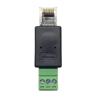 China RJ45 Network Male 8P8C to 3 Pin Screw Terminal Block Adapter for sale