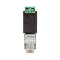 China RJ45 Network Male 8P8C to RS485 Screw Terminal Block Adapter for sale