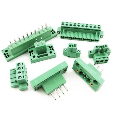 China 5.08 mm pitch Feed Through Flange Screw Terminal Blocks Panel Mount for sale