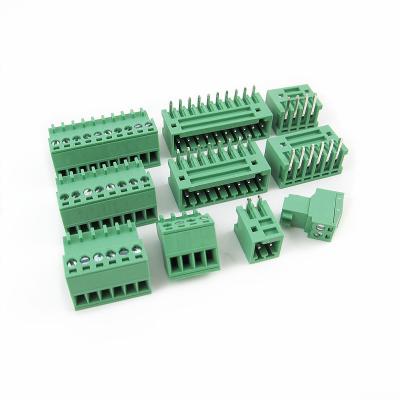 China 2.54mm Pitch PCB Screw Terminal Blocks Plug + Pin Header 125V 4Amp for sale