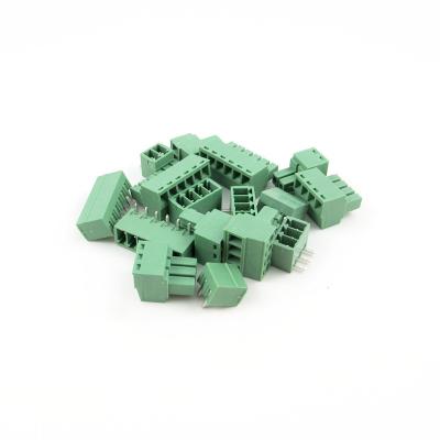 China 3.5mm Pitch PCB Pluggable Screw Terminal Blocks Plug + Right Angle or Straight Socket for sale