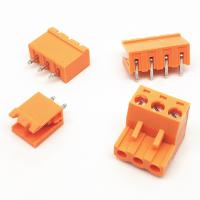 China Orange 5.08mm Spacing PCB Pluggable Screw Terminal Blocks Plug + Pin Header Socket for sale