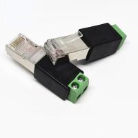China RJ45 Network Male 8P8C to RS485 Screw Terminal Block Adapter for sale
