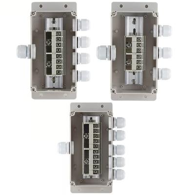 China Cable Distribution Junction Box 158*90*60mm Waterproof  Wall Mount With Connectors Assembly Kit for sale