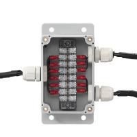 China IP65 Waterproof Cable Distribution Junction Box 100*68*50mm with Terminal Blocks 3 Ways Wall Mounting for sale
