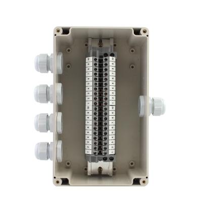 China Cable Distribution Junction Box 200*150*100mm Waterproof with Din Rail Terminal Blocks for sale