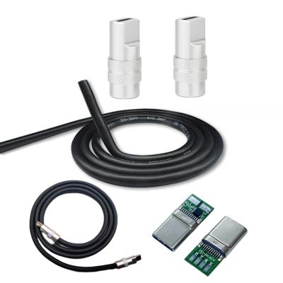 China DIY Kit 6mm O.D USB-C 3.1 Type C Charge Cable PD 100W Charging for Laptops Tablets Phones for sale