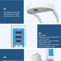 China 44kg G.W. BMI Coin Ultrasonic Body Height Weight Fat Scale with Blood Pressure Machine for sale
